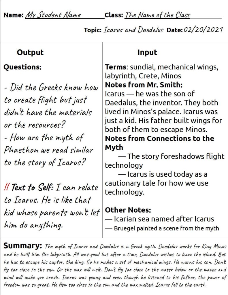 Maximize Learning Cornell Notetaking Templates Tools for Middle & HS ...