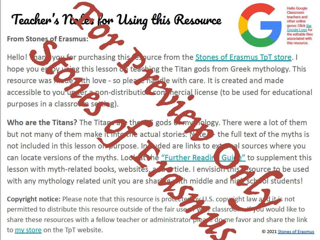 Mythology Series: Titans, The Gods of Creation - Made By Teachers