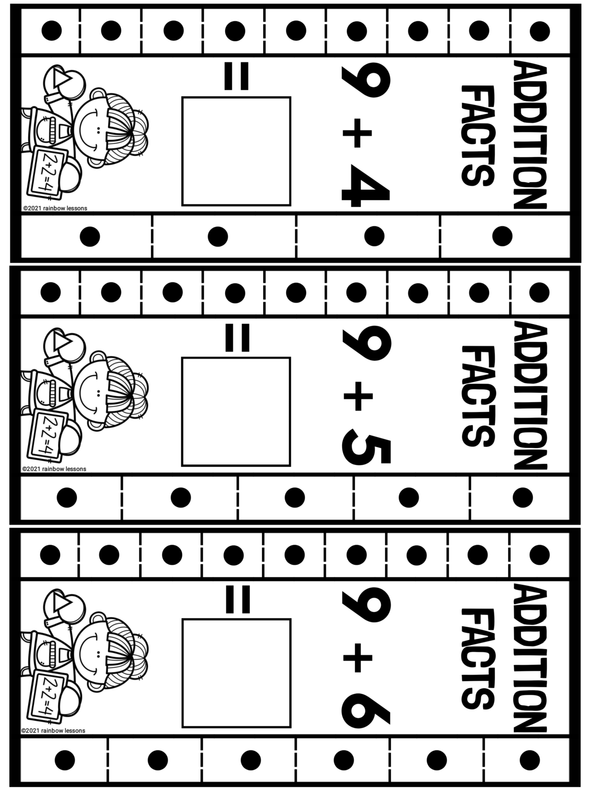 Addition Math Facts | Addition Facts Task Cards - Made By Teachers