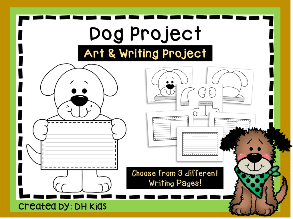 Dog Art and Writing Project - Pet Report | Made By Teachers