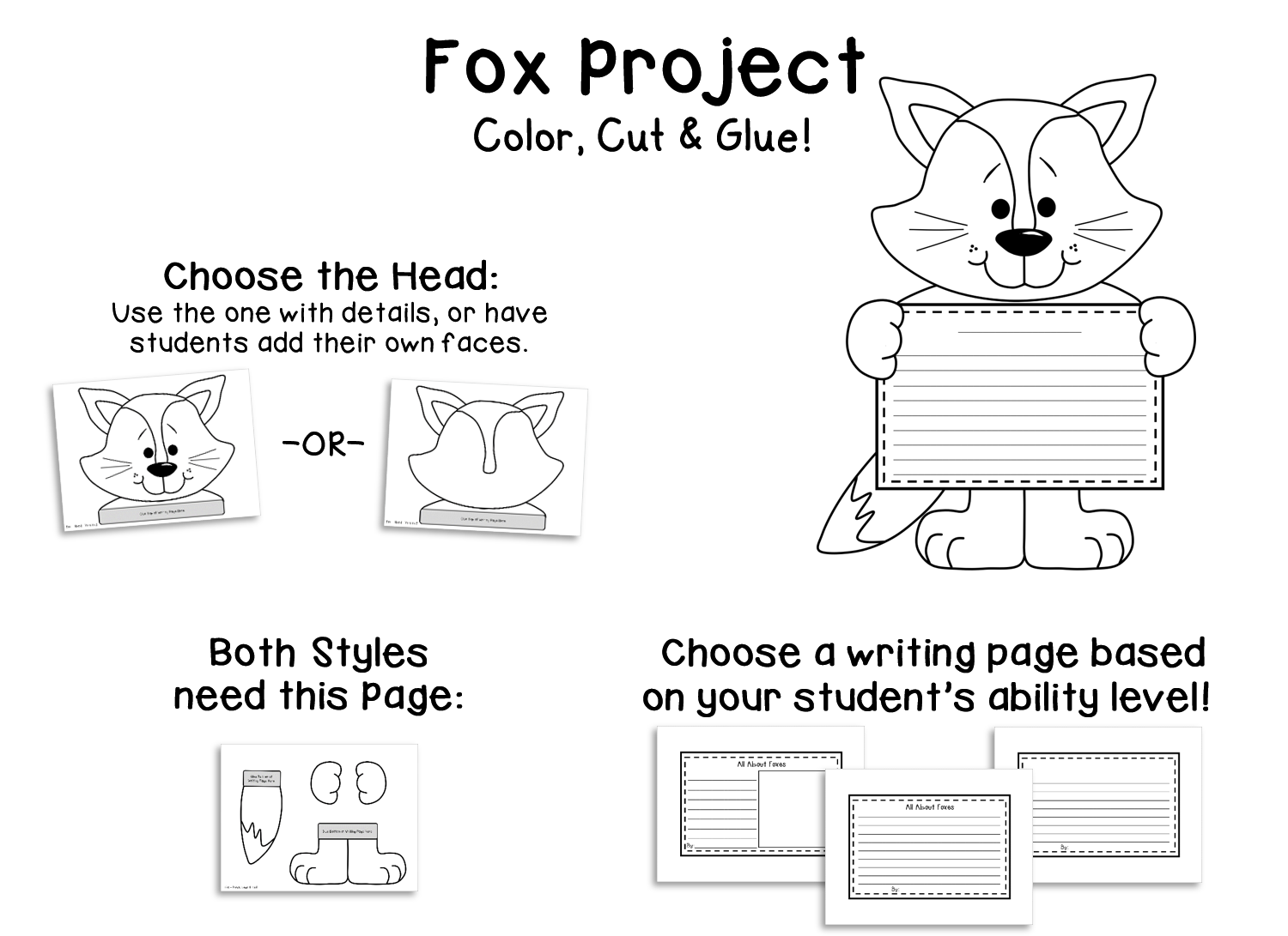 Fox Art and Writing Project - Forest Report | Made By Teachers