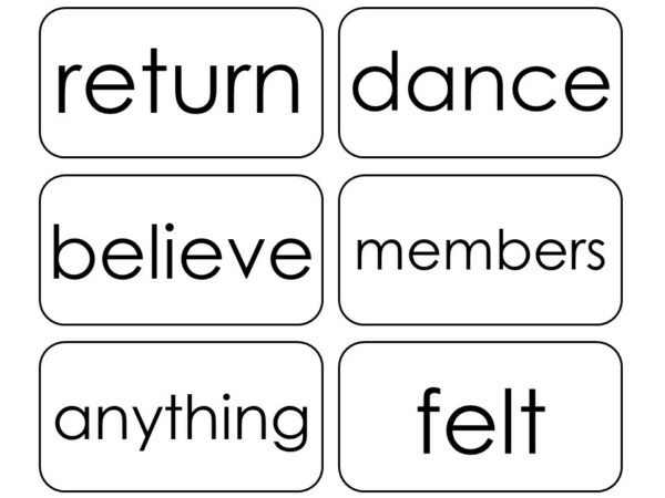 100 Fry's Sixth Hundred Sight Word Flashcards. - Made By Teachers