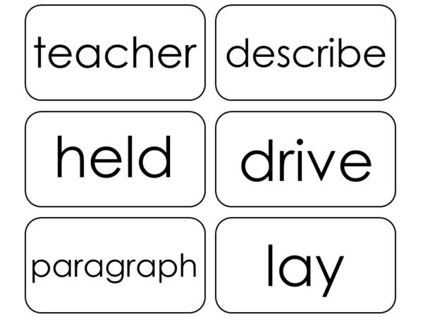 100 Fry's Sixth Hundred Sight Word Flashcards. - Made By Teachers