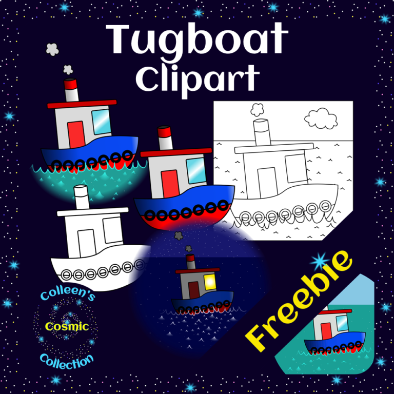 FREEBIE Tugboat Clipart and Animated GIF Clipart - Made By Teachers