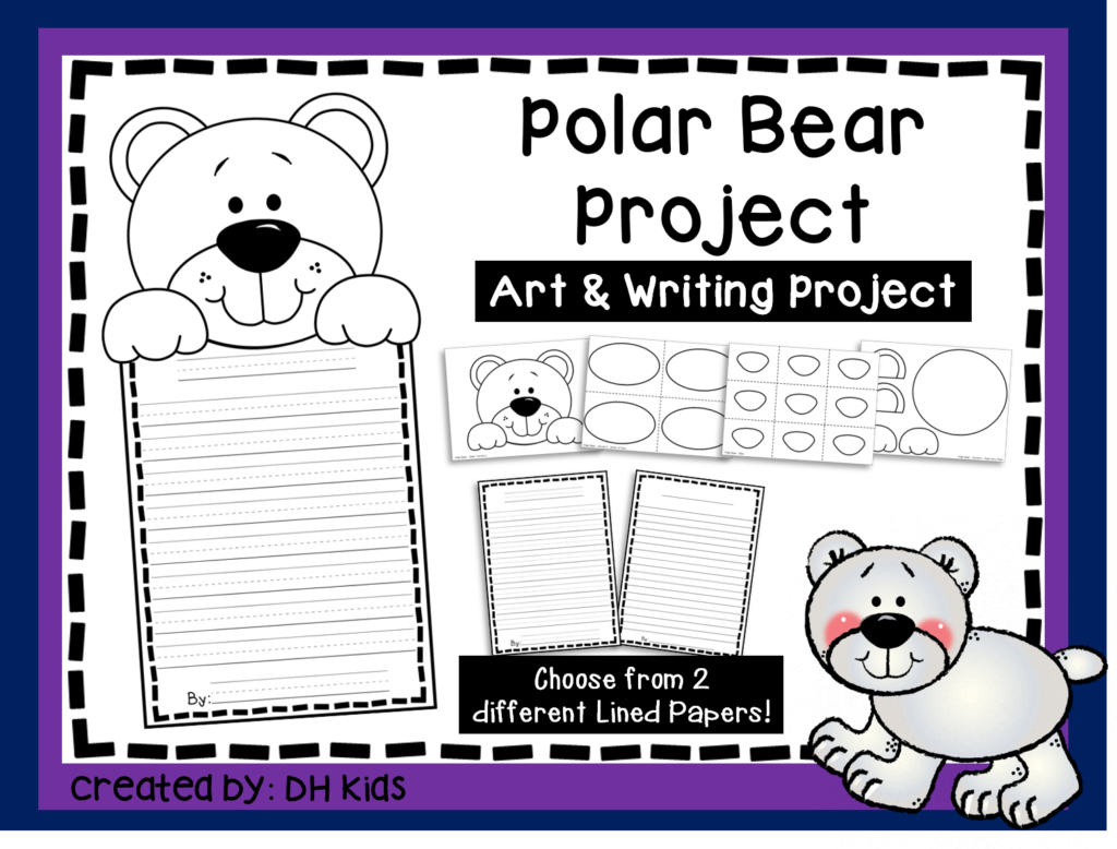 Polar Bear Art and Writing Project - Animal Report | Made By Teachers