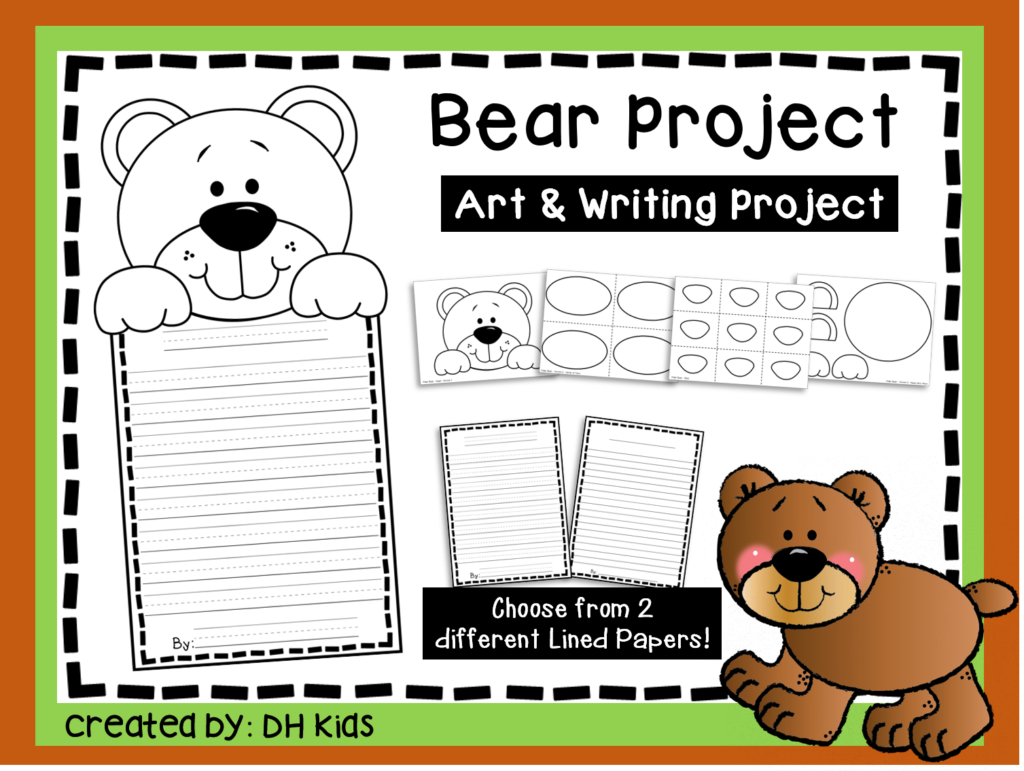 Bear Art and Writing Project - Animal Report | Made By Teachers