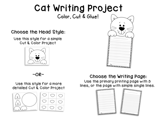 Cat Art and Writing Project - Pet Report (Copy) - Made By Teachers