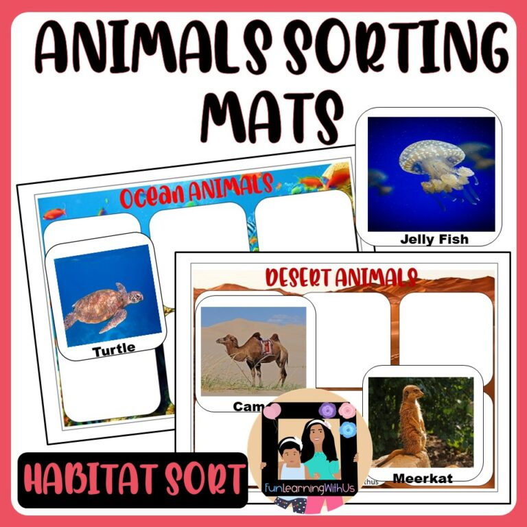 Animal Habitat Sorting Mats (Real Images) | Made By Teachers