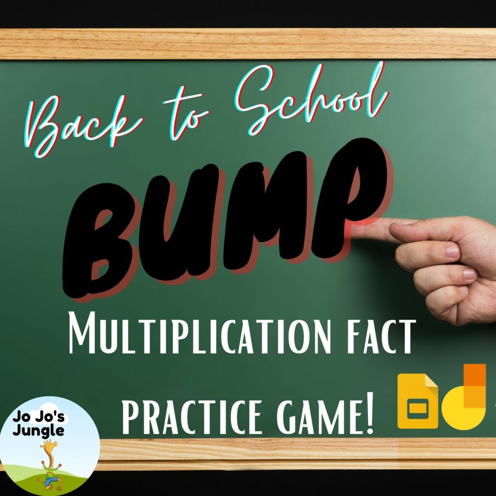 Back to School Digital Multiplication Bump | Made By Teachers