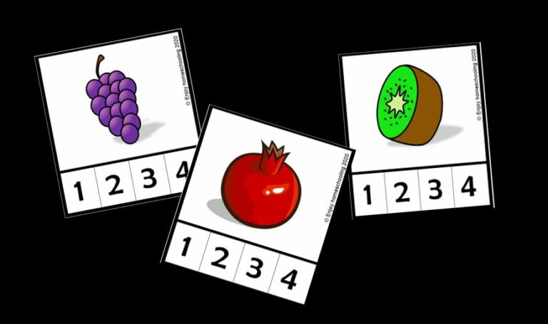 Fruit Syllable Clipcards | Made By Teachers