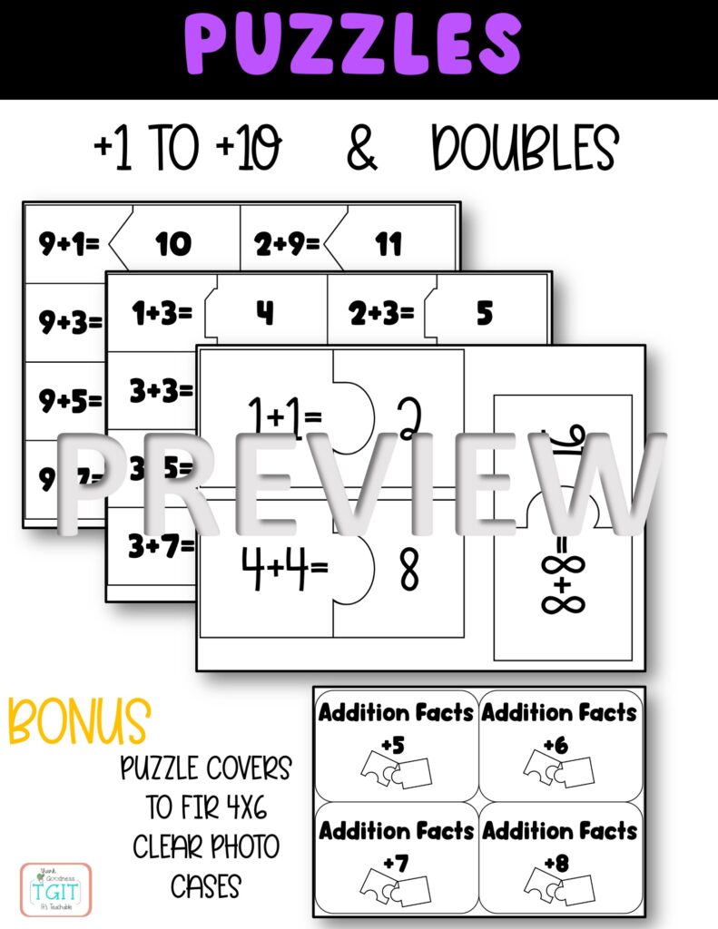 Addition Puzzles - Made By Teachers