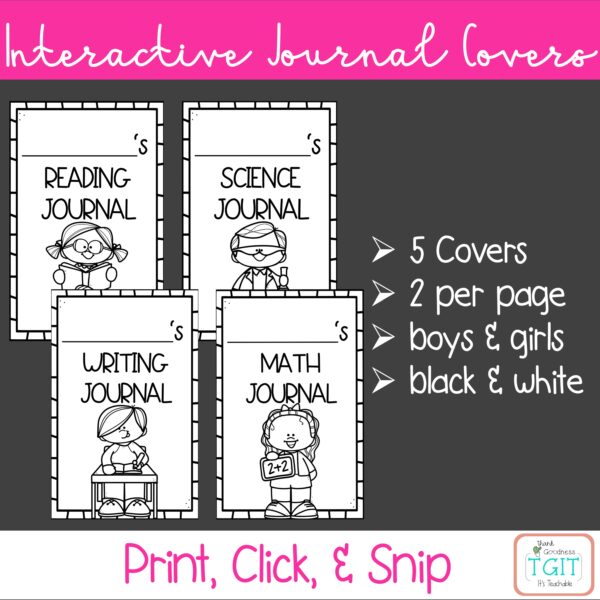 Interactive Notebook-Journal Covers - Made By Teachers