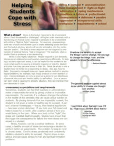 Helping Students Cope With Stress: Informational T | Made By Teachers