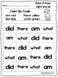13 Printable Color the Dolch Primer Sight Words Wo - Made By Teachers