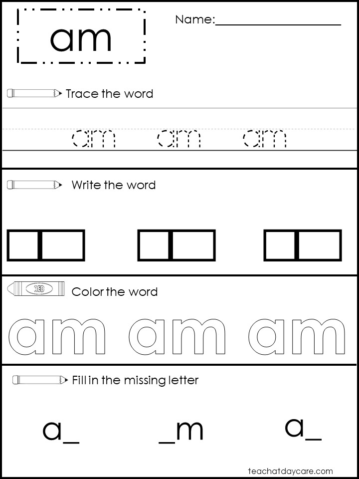 52 Printable Dolch Primer Word Work Worksheets. - Made By Teachers