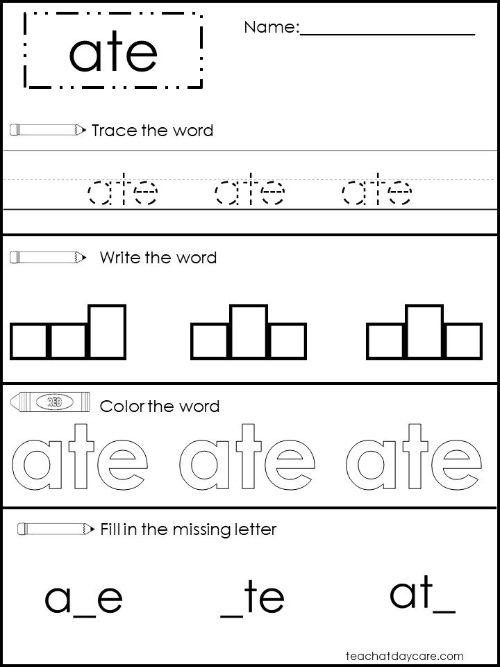 52 Printable Dolch Primer Word Work Worksheets. - Made By Teachers