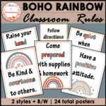 Boho Rainbow Classroom Decor Bundle Back to School | Made By Teachers