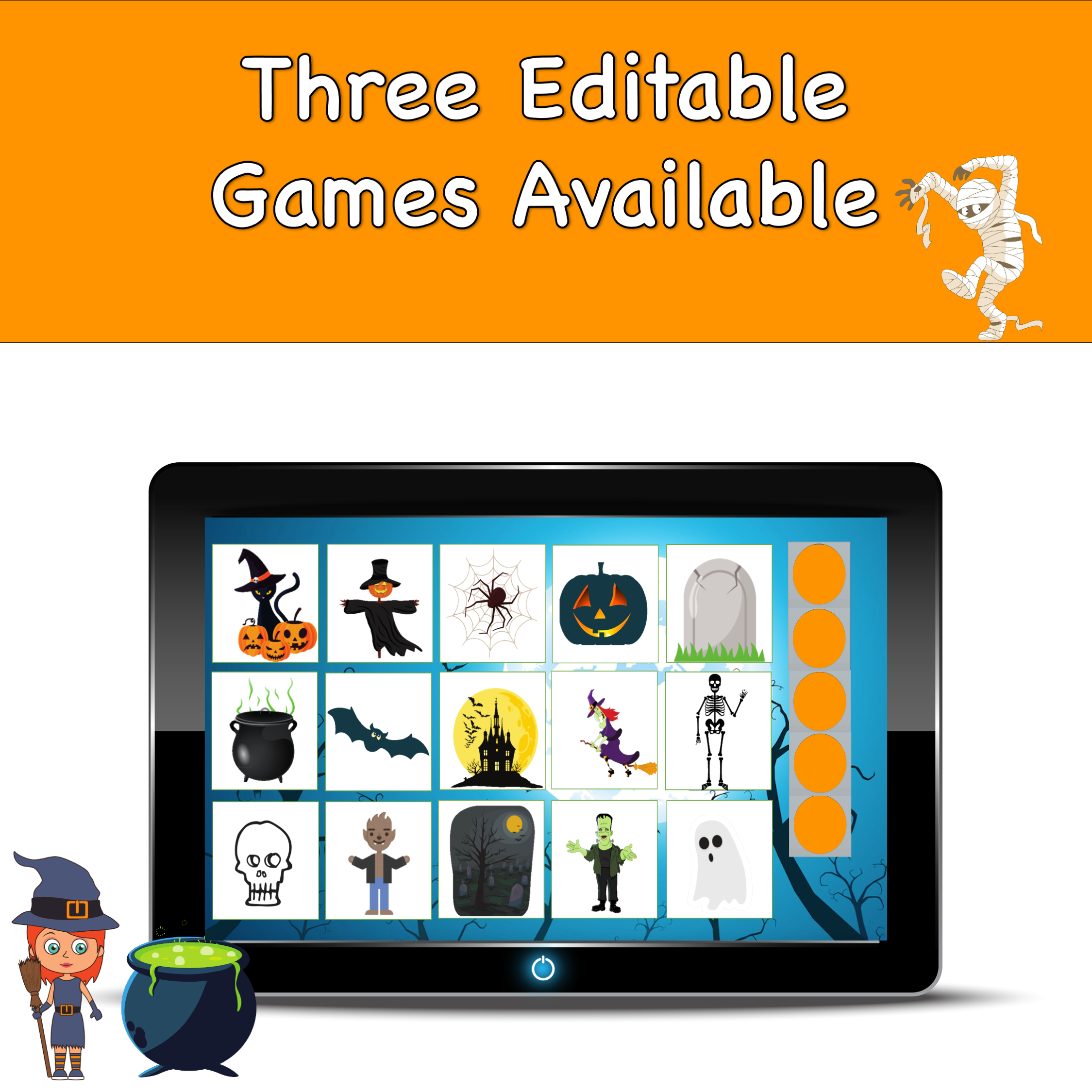 Halloween Vocabulary: Candy Hunt #4 - Made By Teachers