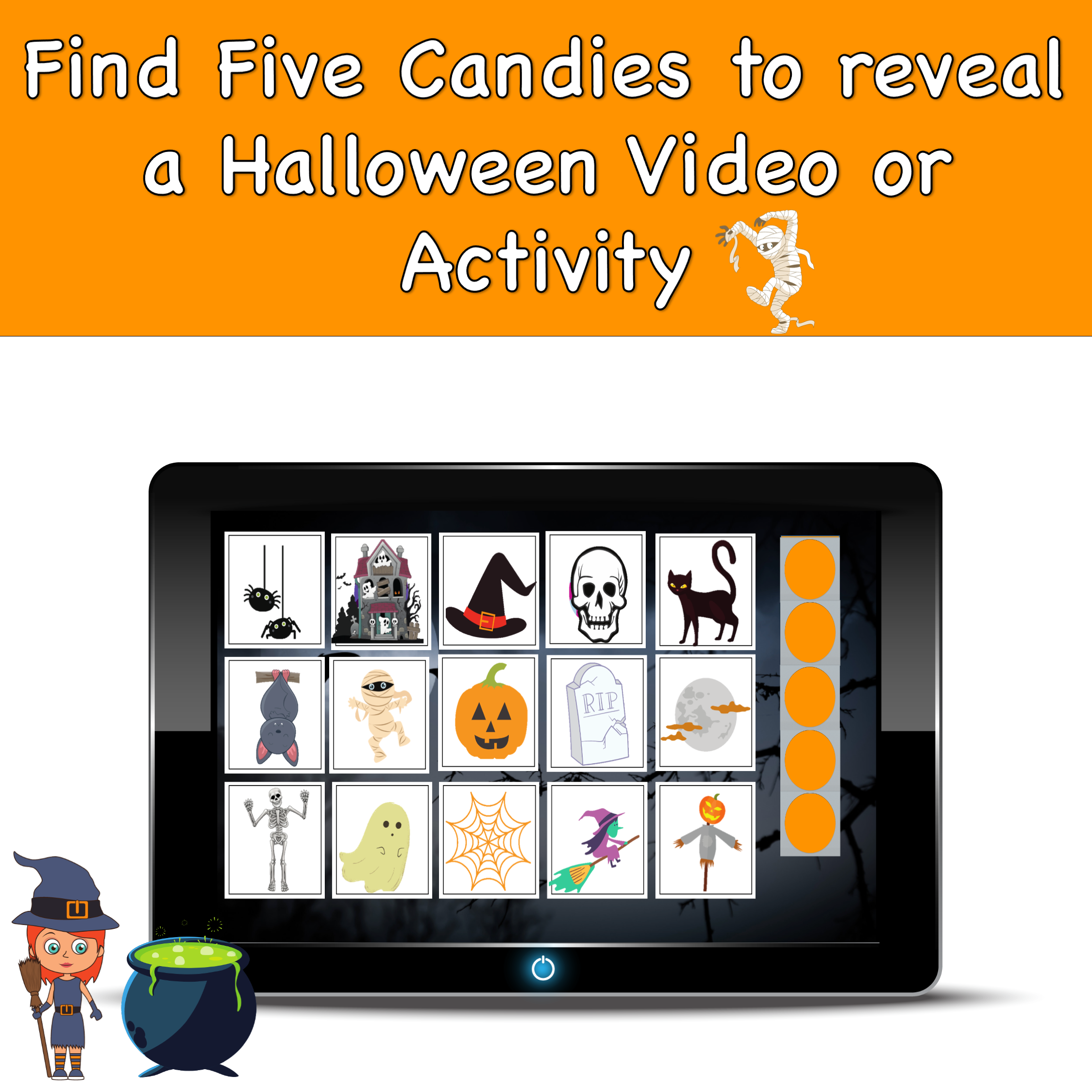 Halloween Vocabulary: Candy Hunt #4 - Made By Teachers