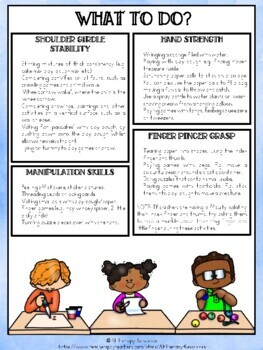 Fine Motor Skills Strategies Tip Sheet | Made By Teachers
