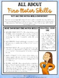 Fine Motor Skills Strategies Tip Sheet | Made By Teachers