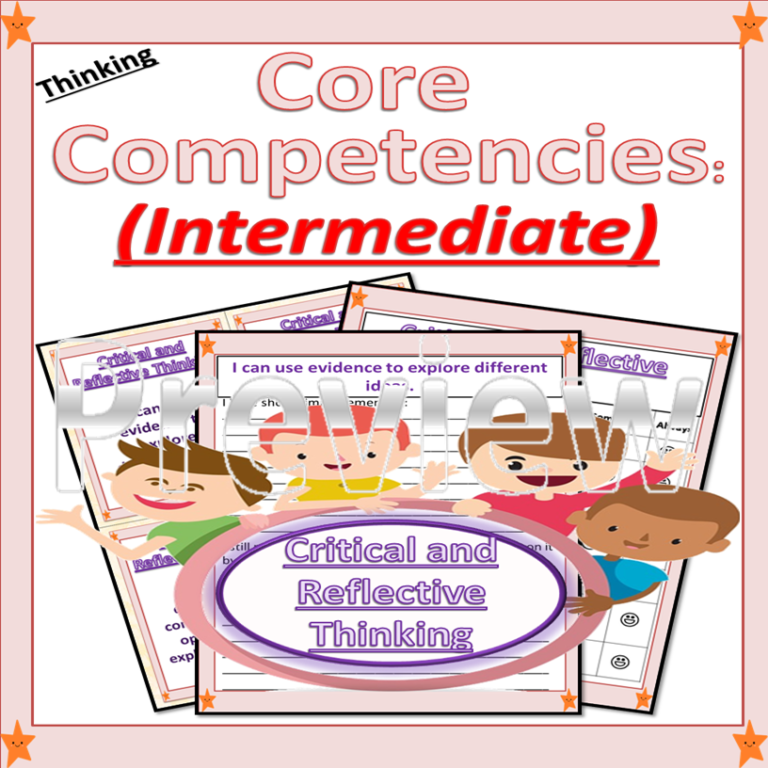 BC Core Competencies Critical Reflective Thinking - Made By Teachers