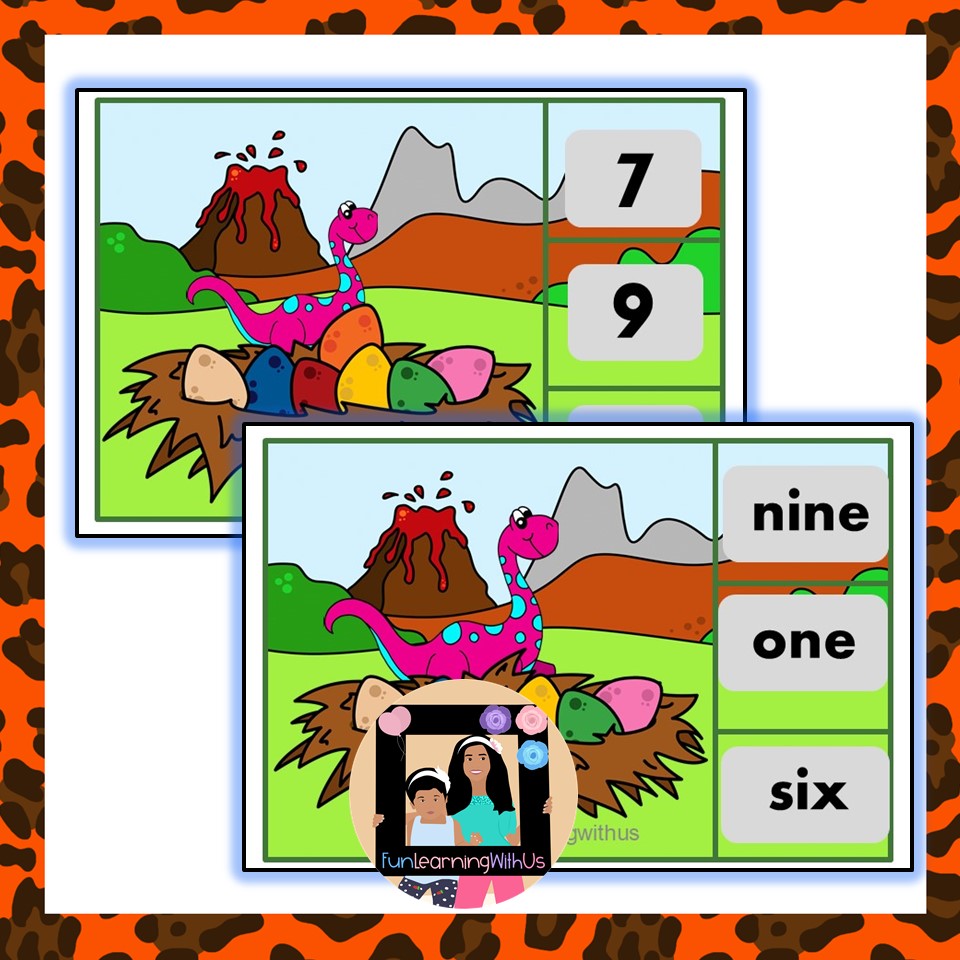 Dinosaur Eggs Counting Clip Cards | Task Cards - Made By Teachers