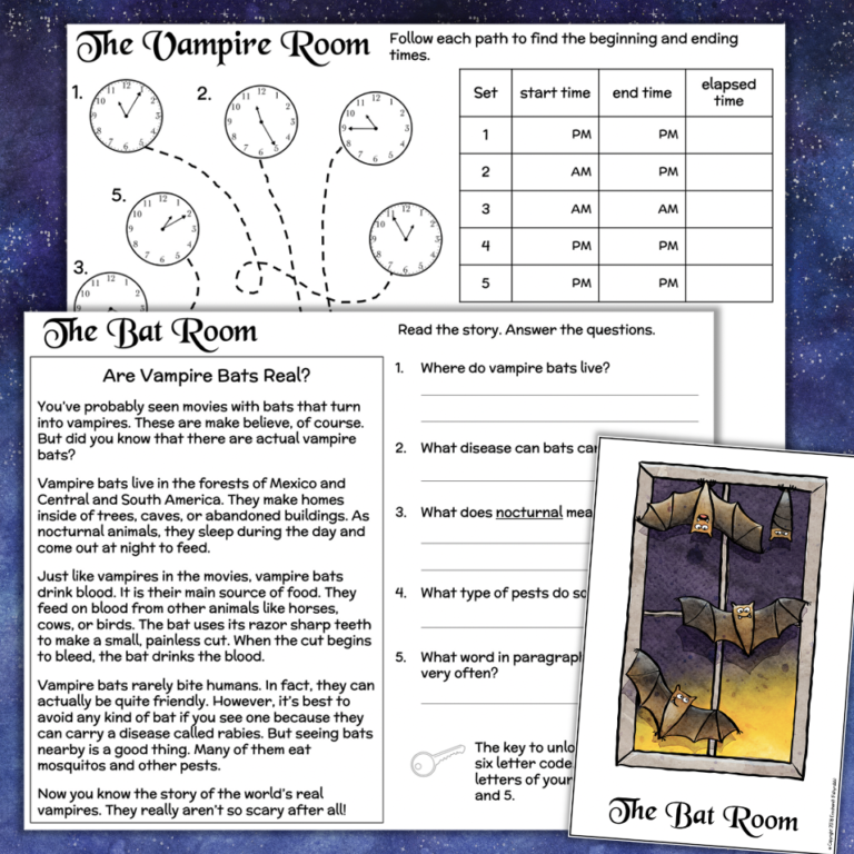 Haunted House Halloween ESCAPE ROOM Reading Math - Made By Teachers
