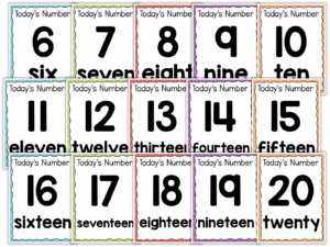 Kindergarten Number of the Day Worksheets 1 to 20 - Made By Teachers