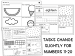 Kindergarten Number of the Day Worksheets 1 to 20 - Made By Teachers