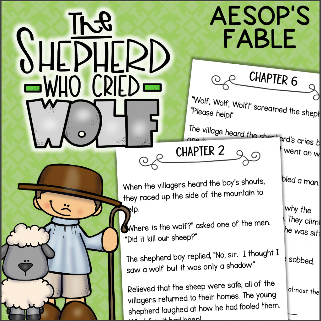 Aesops Fables THE BOY WHO CRIED WOLF Comprehension - Made By Teachers