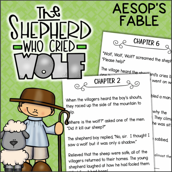 Aesops Fables THE BOY WHO CRIED WOLF Comprehension | Made By Teachers