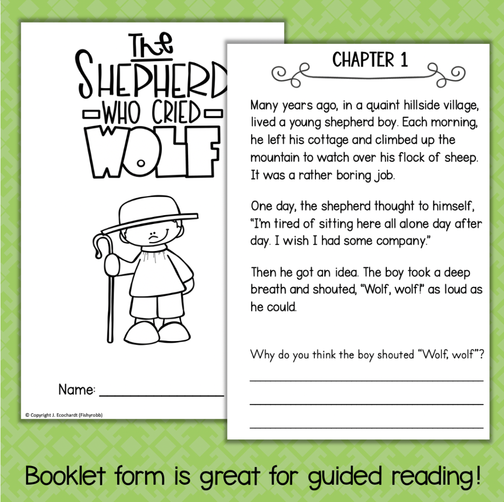 Aesops Fables THE BOY WHO CRIED WOLF Comprehension - Made By Teachers