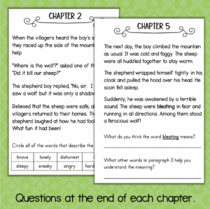 Aesops Fables THE BOY WHO CRIED WOLF Comprehension | Made By Teachers