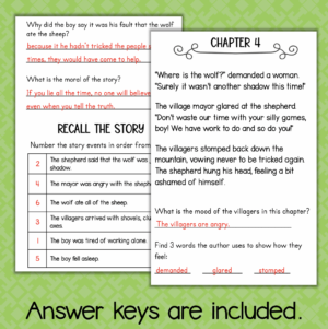 Aesops Fables THE BOY WHO CRIED WOLF Comprehension - Made By Teachers