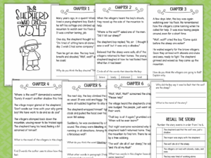 Aesops Fables THE BOY WHO CRIED WOLF Comprehension | Made By Teachers
