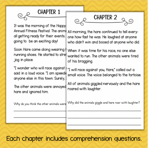 Aesops Fable The Tortoise & The Hare Comprehension - Made By Teachers