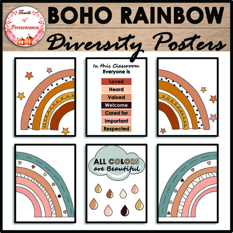 Boho Rainbow Classroom Decor Bundle Back to School | Made By Teachers