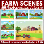 Farm Background Scenes Clipart - Made By Teachers