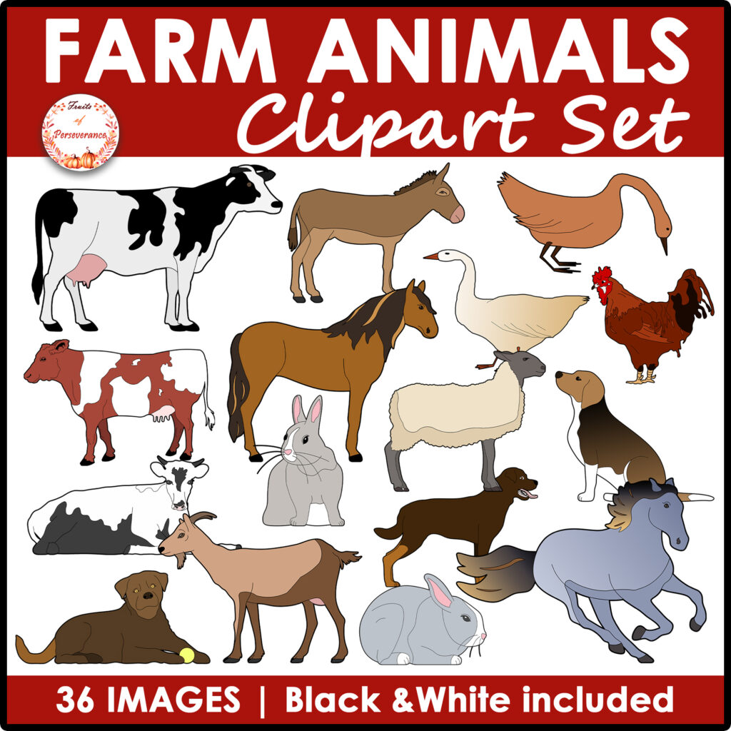 Farm Animals Clipart | Made By Teachers