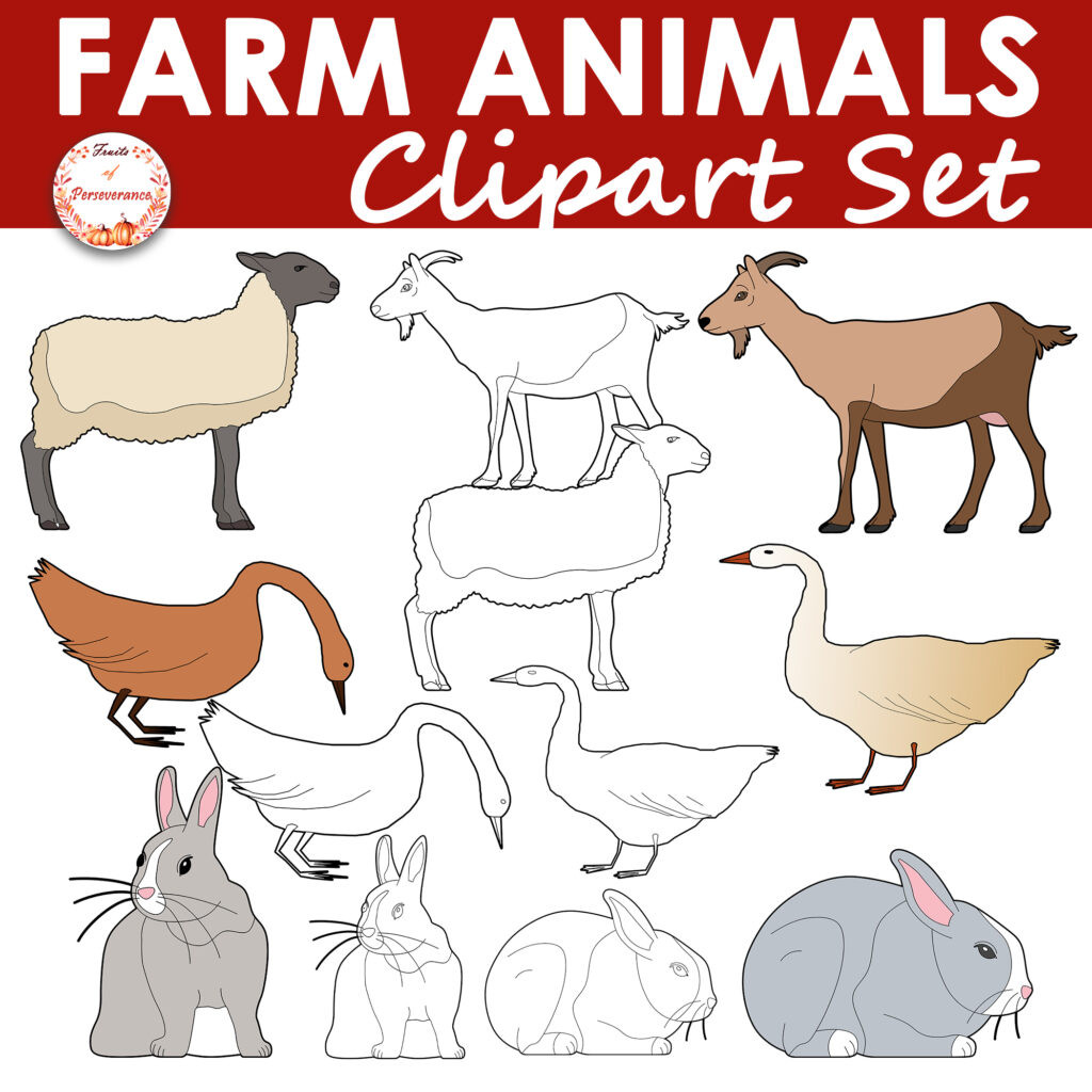Farm Animals Clipart | Made By Teachers