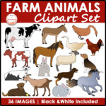 Farm Backgrounds and Clipart Bundle | Made By Teachers