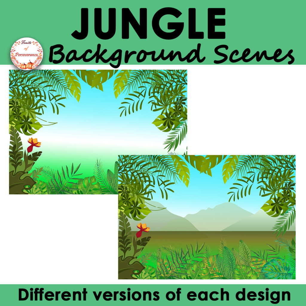 Jungle Background Scenes Clipart | Made By Teachers