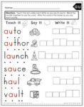 Vowel Team Diphthong AW AU Word Work Activities - Made By Teachers