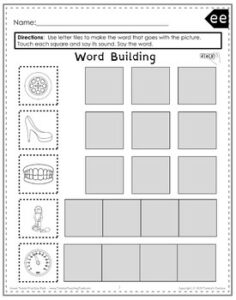 Long E Vowel Sound Activities and Worksheets - Made By Teachers