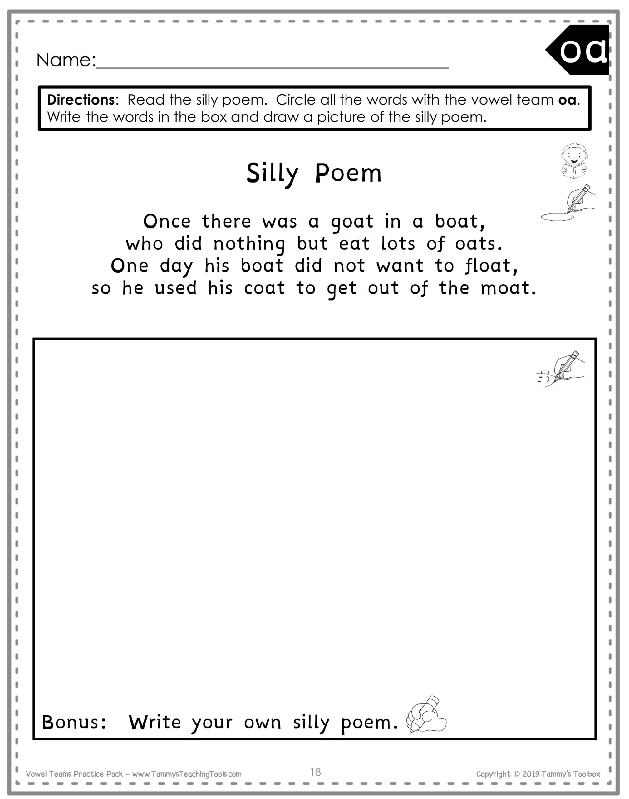 Long O Vowel Sound Activities and Worksheets | Made By Teachers