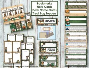 Camping Theme Editable Classroom Decor - Made By Teachers