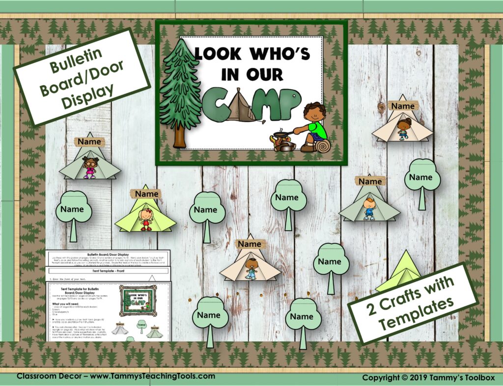 Camping Theme Editable Classroom Decor | Made By Teachers