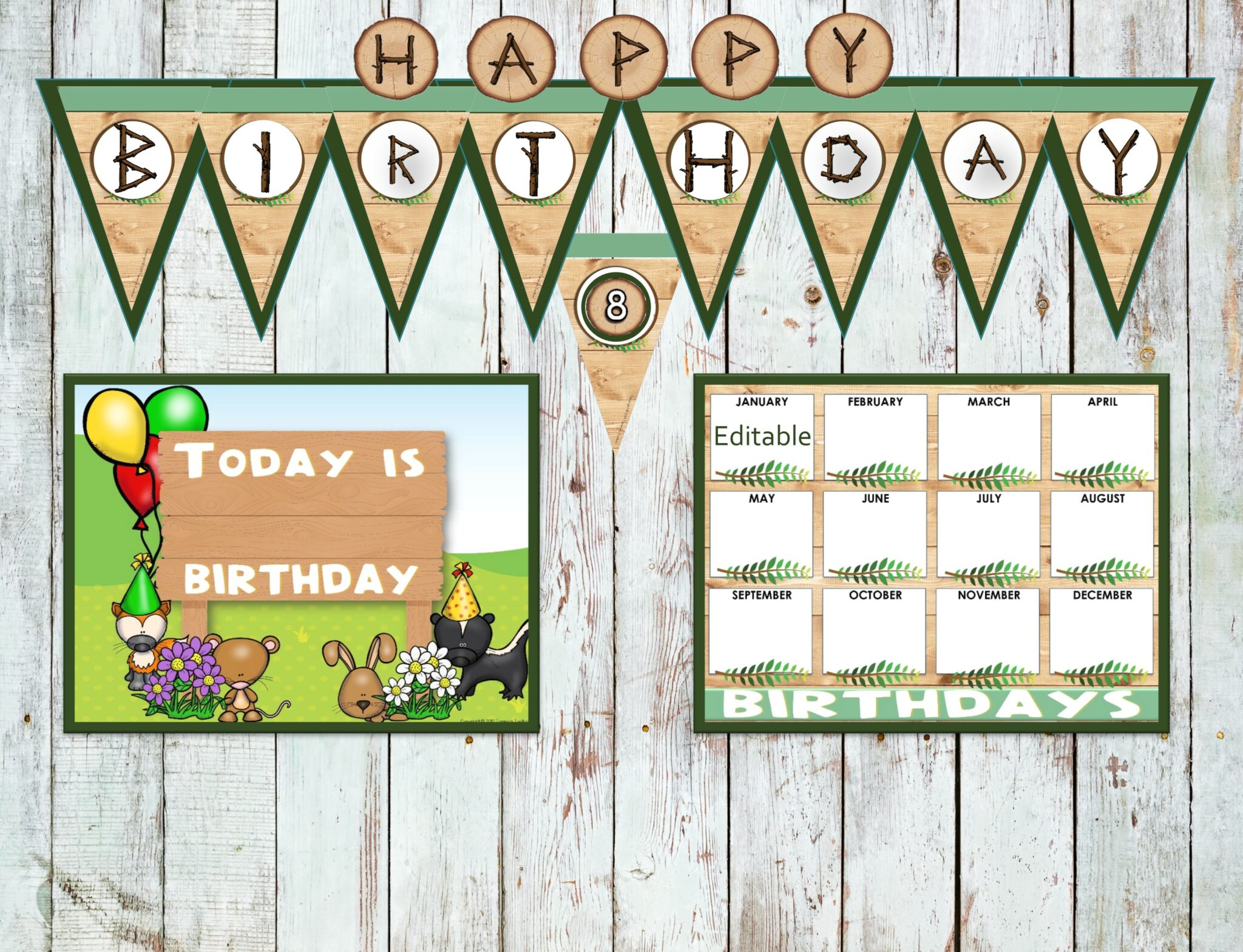 Camping Theme Editable Classroom Decor | Made By Teachers
