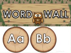 Sight Word and Phonics Word Wall Camping Theme - Made By Teachers